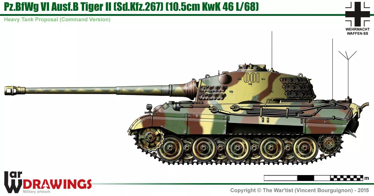 Panzerkampfwagen VI Ausf. B Tiger II - Allemagne - PDZ