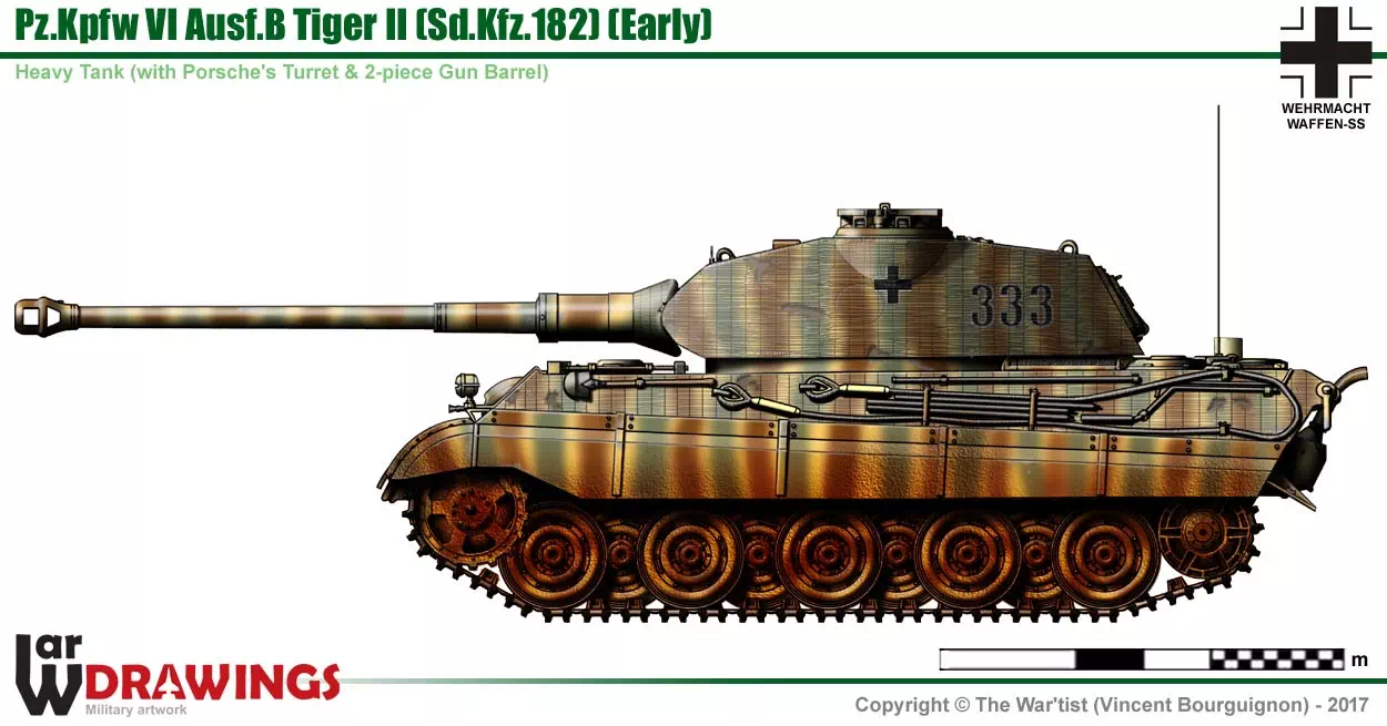 Panzerkampfwagen VI Ausf. B Tiger II - Allemagne - PDZ