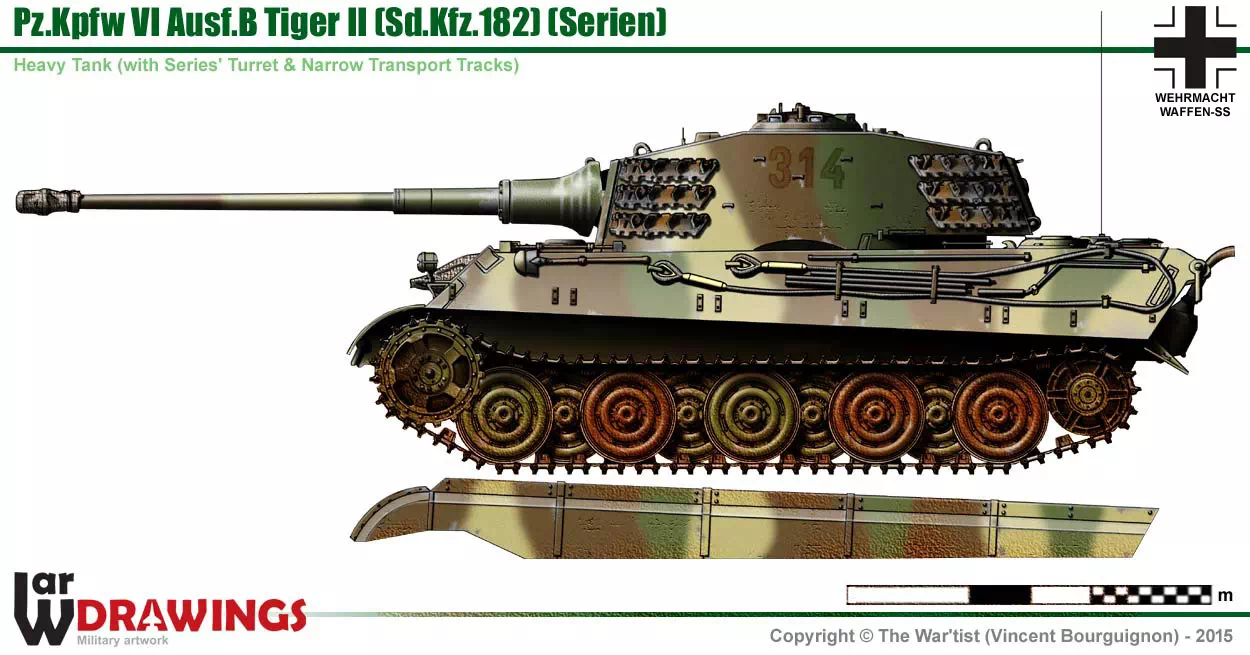 Panzerkampfwagen VI Ausf. B Tiger II - Allemagne - PDZ