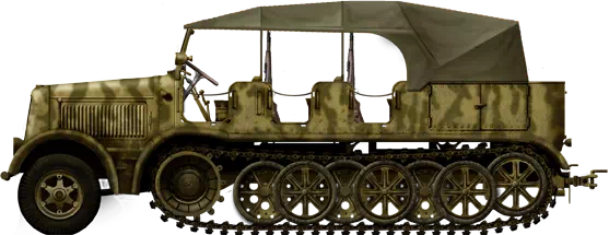 8,8 cm Flak 18 (Sfl.) auf Zugkraftwagen 12t (Sd.Kfz.8) - Allemagne - PDZ