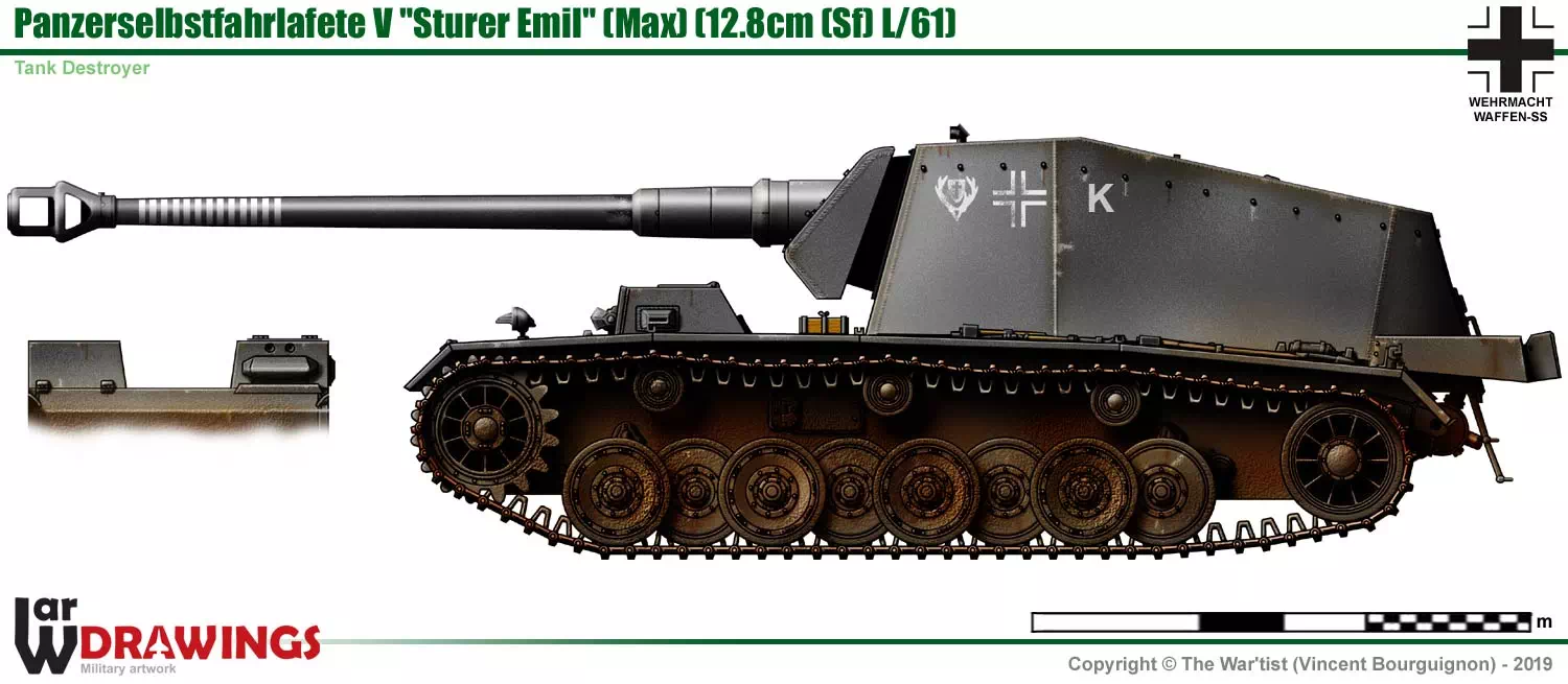 Panzerselbstfahrlafette V Sturer Emil - Allemagne - PDZ