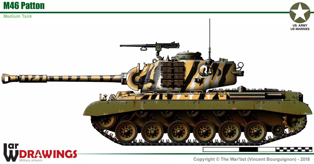 M46 Patton - États-Unis - PDZ