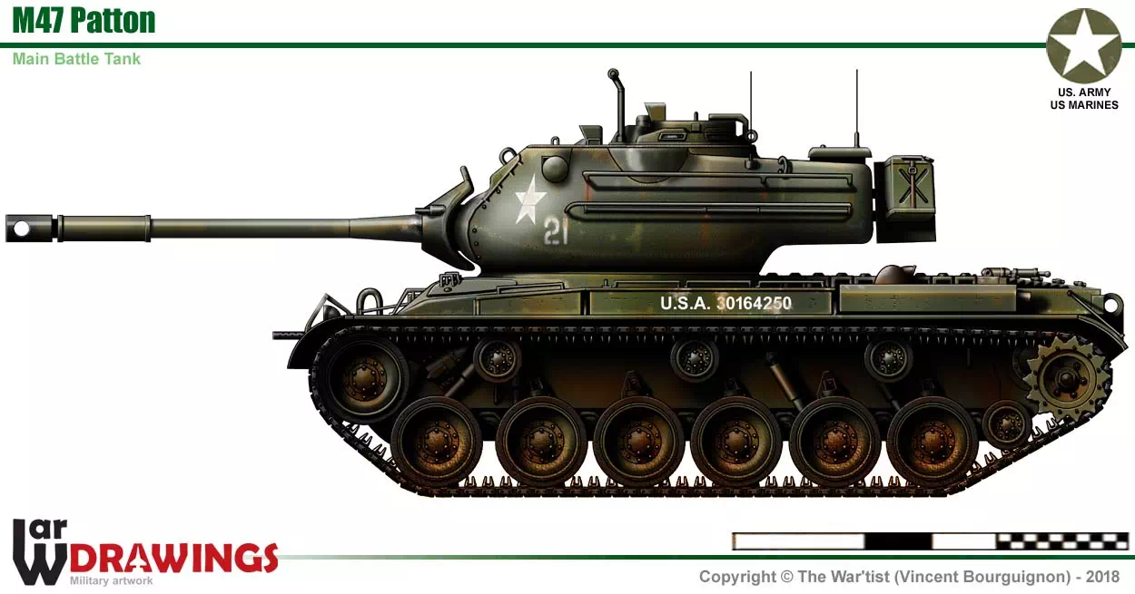 M48 Patton - États-Unis - PDZ