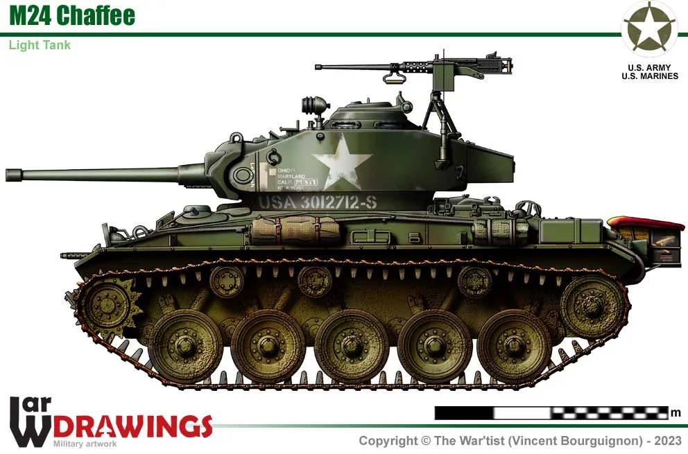 M24 Chaffee - États-Unis - PDZ