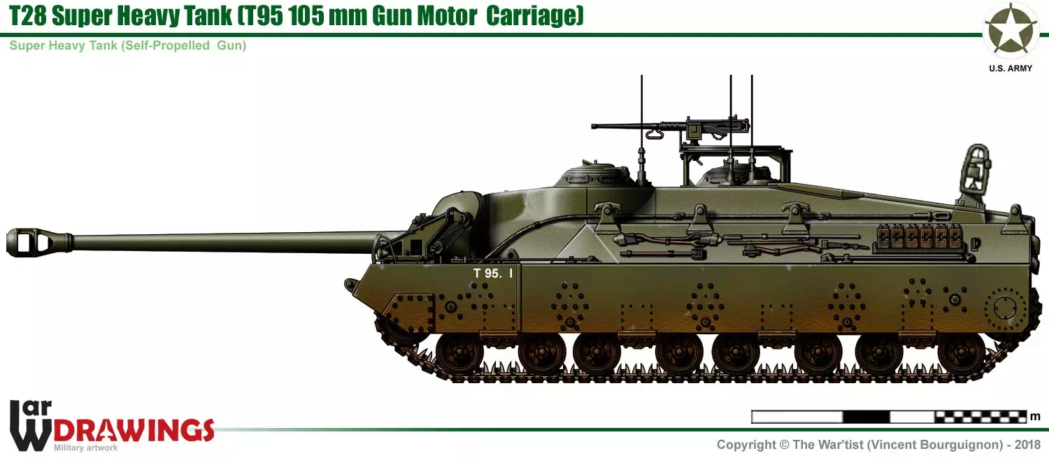 T28 & T95 - États-Unis - PDZ