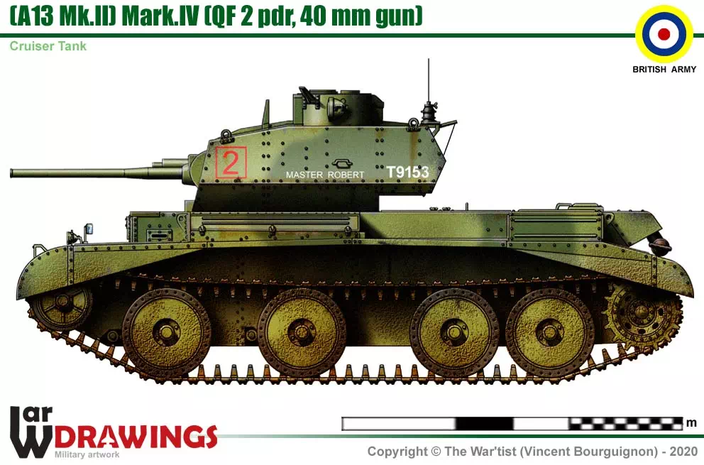 A13 Mk. II Cruiser Mk. IV - Royaume-Uni - PDZ